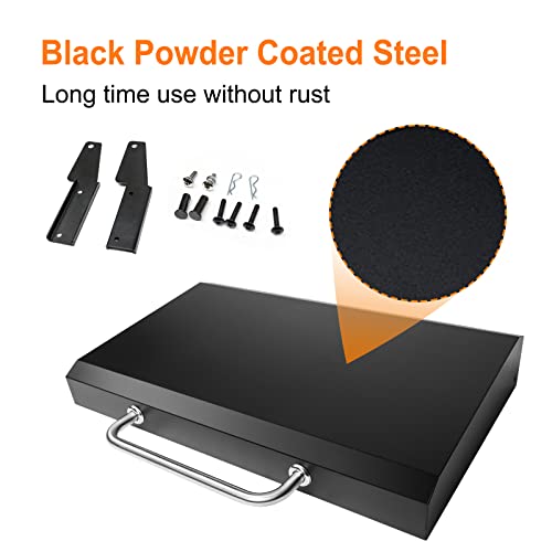 Utheer Hinged Lid for Blackstone Griddle 36",Hard Cover Hood for Blackstone Table Top Griddle, 36 Inch Griddle Lid Storage Cover- Black Griddle Acceessories