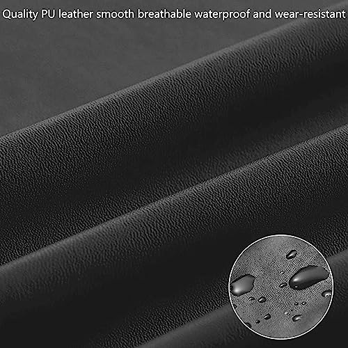 toiasnu PU Leather Sofa Armrest Covers, Stretch Waterproof Couch Arm Protectors Universal Simplicity Arm Covers for Chairs and Sofa Stain Resistant Furniture Protector-Grey-Set of 4