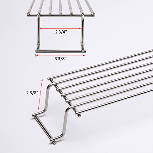 YIHAM 304SS 91288 Grill Warming Rack for Weber Spirit 200 Series with Side Control (Years 2009-2012) Spirit E-210, S-210, E-220, S-220 Gas Grill Upper Rack 23 3/4 inch Warming Grate KW426