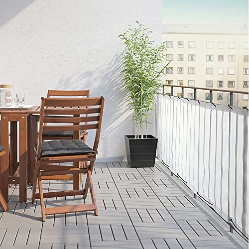 ALBN-Shading net Patio Shade Netting HDPE UV Protection with Eyelet Fits Outdoor Balcony Garden Plant Cover (Color : White, Size : 2x2m)