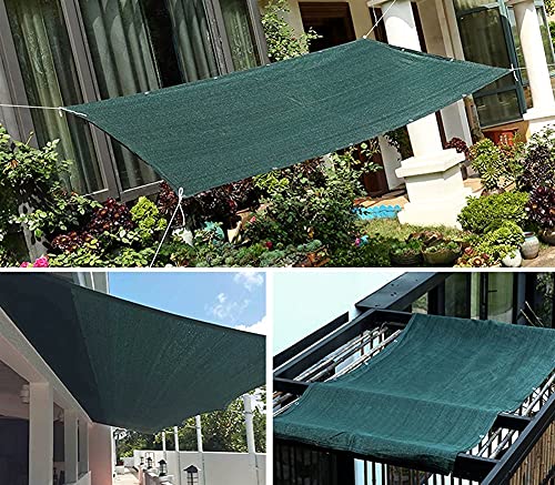 ALBN 75% Shade Netting Sunblock Shade Cloth Net Mesh Tarp HDPE UV-Resistant Protection Plants Flowers Outdoor Shade Screen, with Rope (Color : Green, Size : 2x4m)