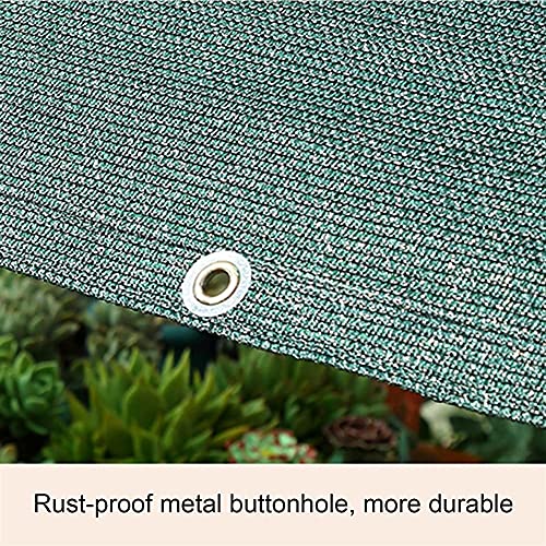 ALBN 75% Shade Netting Sunblock Shade Cloth Net Mesh Tarp HDPE UV-Resistant Protection Plants Flowers Outdoor Shade Screen, with Rope (Color : Green, Size : 2x4m)