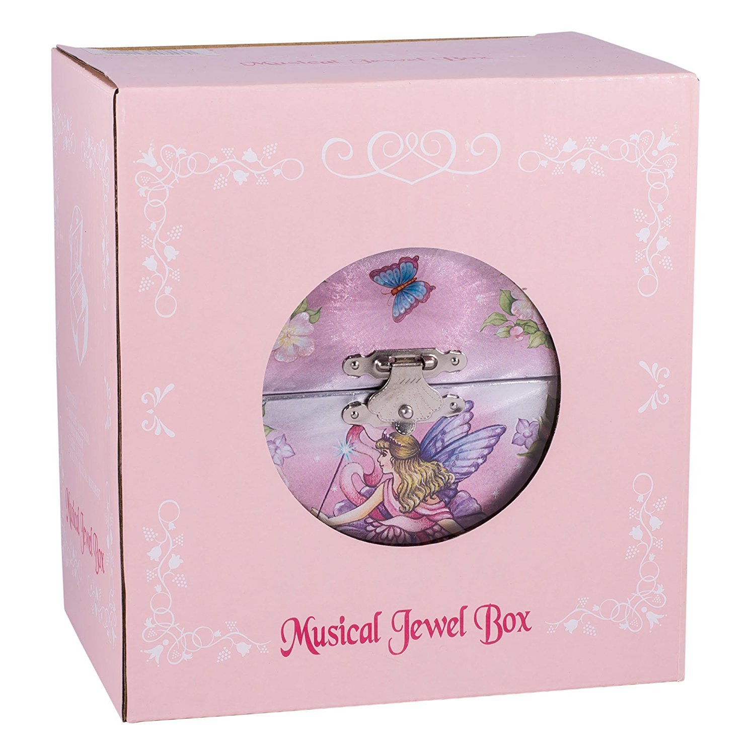Childrens Musical Jewelry Music Box Ballerina Fairy PNK