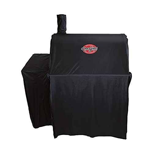 Char-Griller 5555 Grill Cover, Fits Models: 3018, 2121, 2222, 2828, 2727, 2929, 1224, E1224, 1329, 1334, Black