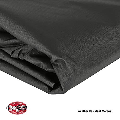 Char-Griller 5555 Grill Cover, Fits Models: 3018, 2121, 2222, 2828, 2727, 2929, 1224, E1224, 1329, 1334, Black