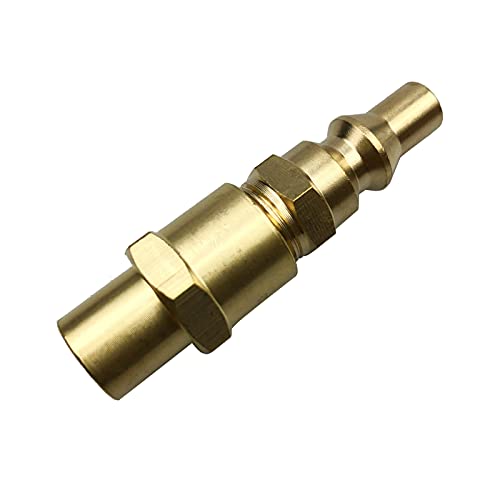 iRomehony Propane Quick Connect Disconnect Adapter Replacement for Weber Q100, 1000, 200, 2000, 1200, 2200 Portable Gas Grill - 1/8 in Female Thread x 1/4 in Male Quick Connect Plug