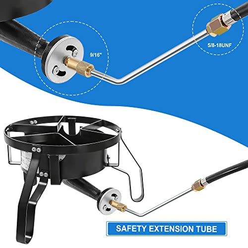 WYNNsky 5 Feet Propane Regulator Hose, Universal Regulator Replacement Parts, QCC1 Connection for Most LP Gas Grill, Heater and Fire Pit Table, Low Pressure