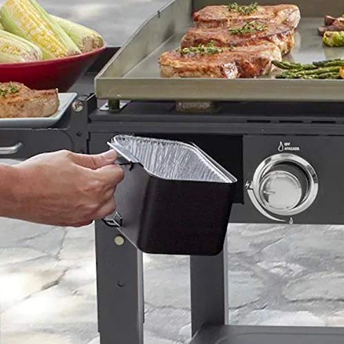 Geesta 40 Pack Blackstone Grease Cup Liners Aluminum Foil Drip Pan Compatible with 28 & 36 & 30 & 22 & 17 Inch Blackstone Griddles, Grill Grease Tray Blackstone Griddle Accessories