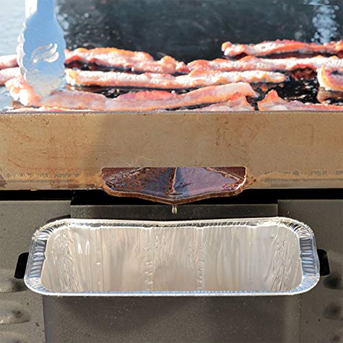 Geesta 40 Pack Blackstone Grease Cup Liners Aluminum Foil Drip Pan Compatible with 28 & 36 & 30 & 22 & 17 Inch Blackstone Griddles, Grill Grease Tray Blackstone Griddle Accessories