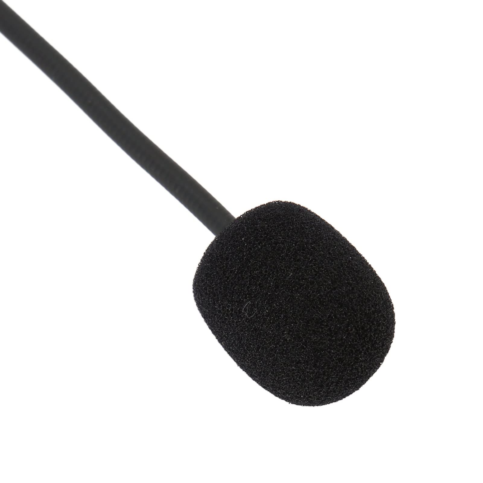 Game Mic Replacement for 100, Noise Cancelling Sponge Adjustable Microphone Arm, 2.5mm Detachable Game Boom Microphone for Gaming Headsets