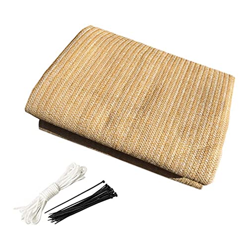 ALBN Balcony Privacy Screen Windshield Sunshade with Rope and Cable Ties, 100% HDPE Garden Balcony Cover, 48 Sizes (Color : Beige, Size : 100x800cm)