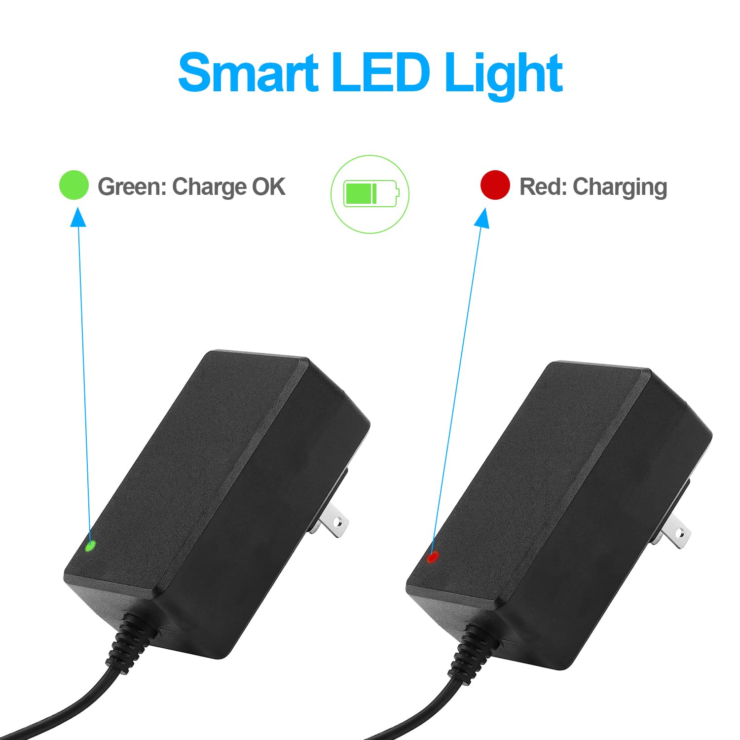 24V 1.5A Electric Scooter Charger for Razor Dirt Bike E200 E300 PR200 E100 MX350 Dirt Quad Pocket Mod Sports Mod Scooter Female 3-pin Inline Battery Adapter Power Charger Cord