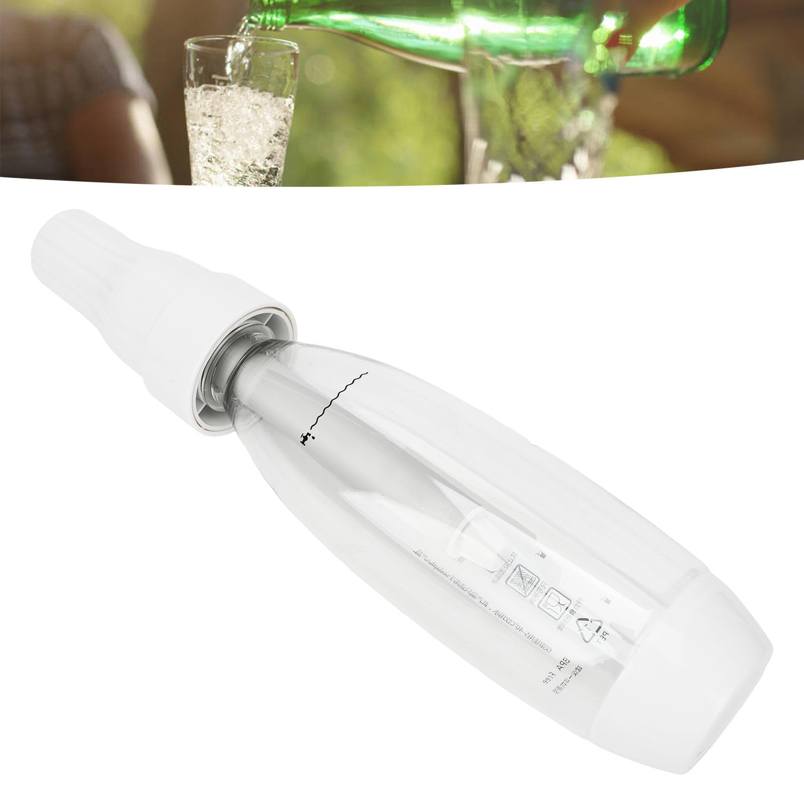 Atyhao Soda Maker, Sparkling Water Machine Manual Fizzy Water Maker for Homemade Carbonated Beverages