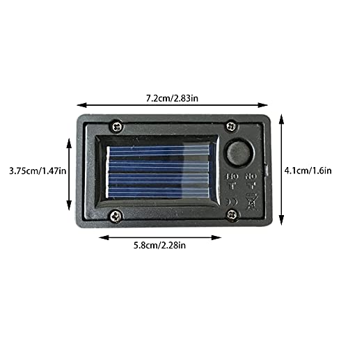 LKEREJOL 2 Pack Solar Lantern Top Replacement LED Solar Light Replacement Parts Solar Lantern Top Battery Box for Outdoor Hanging Lanterns DIY Table Light Patio Decor