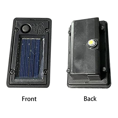 LKEREJOL 2 Pack Solar Lantern Top Replacement LED Solar Light Replacement Parts Solar Lantern Top Battery Box for Outdoor Hanging Lanterns DIY Table Light Patio Decor