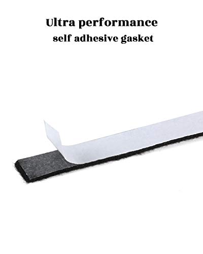 High Temp Grill Gasket Big Green Egg Accessories Replacement Heat Felt BBQ Smoker Black Gasket Adhesive Pre-Shrunk Self Stick Felt 14ft L/XLarge Big Green Egg