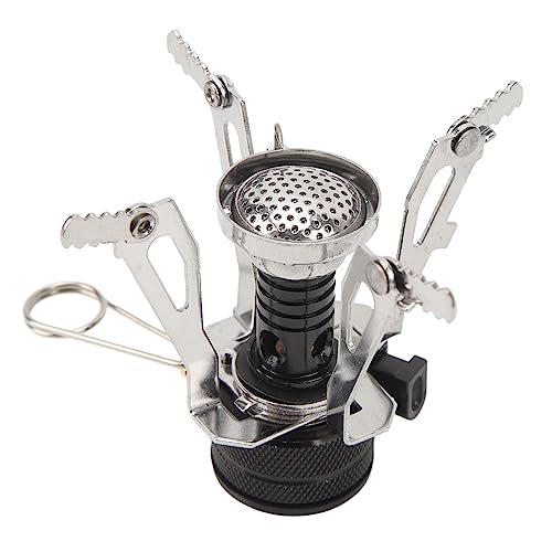Mini Pocket Stove, Efficient and Stable Portable Picnic Camping Burner for Picnic (Brass Connector)