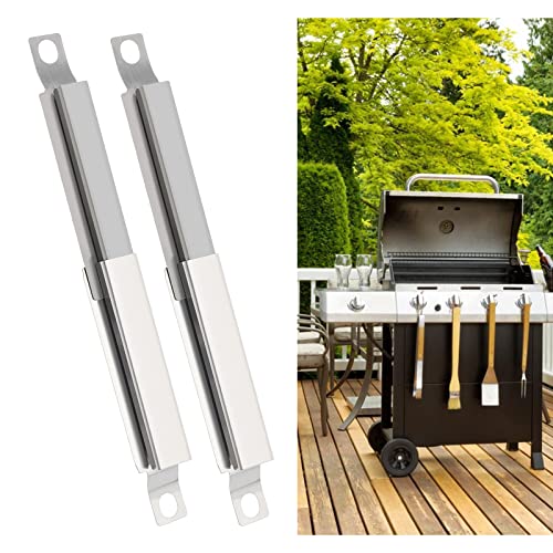6PCS Crossover Tube Adjustable 130mm- 210mm Stainless Steel Pipe Burner Tube Replacement Parts for Most Grills Compatible with Kenmore Thermos