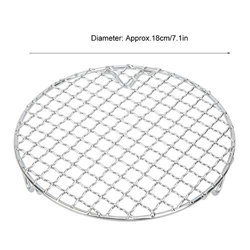 Vifemify Multi-Purpose Stainless Steel Grill Net BBQ Steamer Rack Fryer Accessories Healthy and Non Toxic Easy to Use Easy to Clean