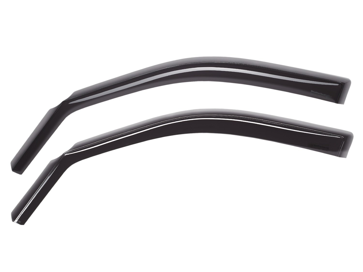 WeatherTech Custom Fit Front Side Window Deflectors for Ford F150 Heritage, Dark Smoke - 80037