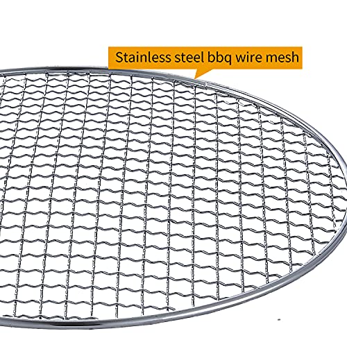 Byear Stainless Steel Portable Charcoal Grill, Korean BBQ Grill, Desktop Grill, Outdoor Camping Grill,Suitable for Courtyard, Camping, Picnic, Hiking, Traveling, Beach BBQ.