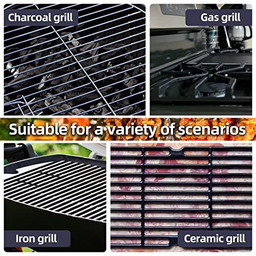 Luckywall Stainless BBQ Grill Brush Set with Scraper and Cleaning Accessories for Outdoor Barbecue -Bristle Free and Safe for Grill Grates, Perfect Grilling Gifts for Men
