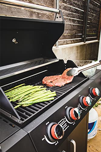 Gas One 4 Burner Gas Grill β Premium Propane Grill with Side Burner β Outdoor Grill Cabinet Style with Wheels - High-Temperature Paint Coating Gas BBQ Grill β Elegant and Luxurious Design