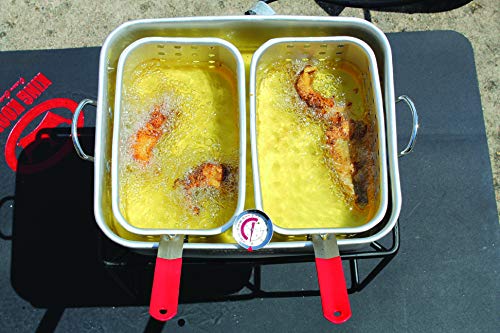 King Kooker 1618 16-Inch Propane Outdoor Cooker with Aluminum Pan and 2 Frying Baskets