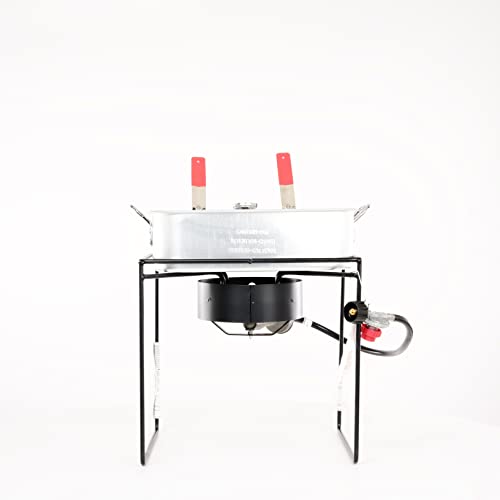 King Kooker 1618 16-Inch Propane Outdoor Cooker with Aluminum Pan and 2 Frying Baskets
