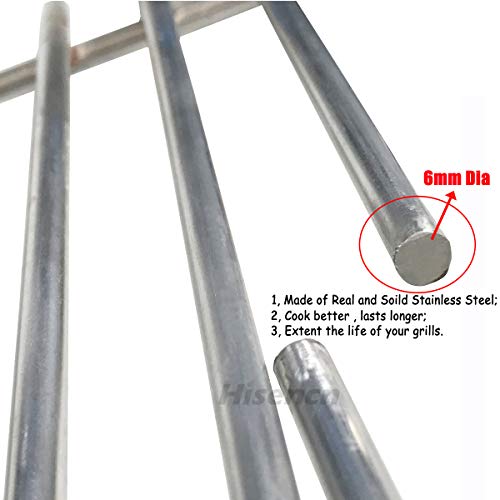 Hisencn BBQ Repair Kit Replacement for Jenn Air Gas Grill 720-0336, 7200336, 720 0336 Grill Stainless Steel Burners,Stainless Steel Heat Plates Stainless Steel Cooking Grid Grates & igniters