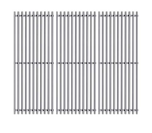 Htanch SE1343(3-Pack) 16 3/8" Stainless Steel Cooking Grid Grates Replacement for Backyard BY14-101-001-099, GBC1449W-C, GBC1449WBS-C, GBC1449WRS-C Uniflame GBC1030W GBC1030WRS GBC1030WRS-C, GBC1134