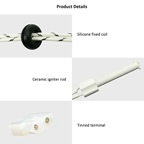 Ceramic Igniter Rod Fit for Rec Tec Wood Pellet Grill and Smoker, Recteq Ceramic Igniter Replacement