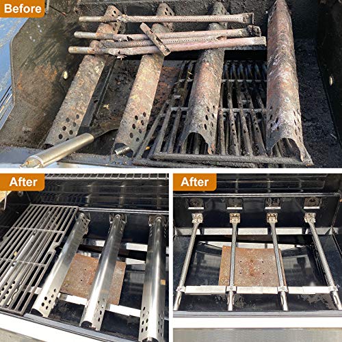 Adviace Grill Parts Kit Compatible with CharBroil Charbroil 463625217 463625219 463673519 463673517 463673019 463673017 Grill Models, Heat Tents, Burners, Carryover Tubes, Ignitors Replacement