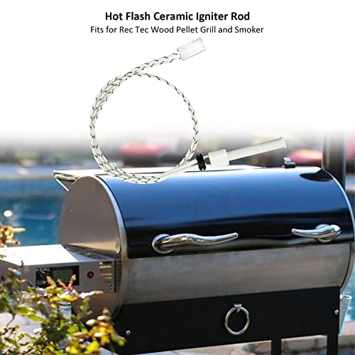 Ceramic Igniter Rod Fit for Rec Tec Wood Pellet Grill and Smoker, Recteq Ceramic Igniter Replacement