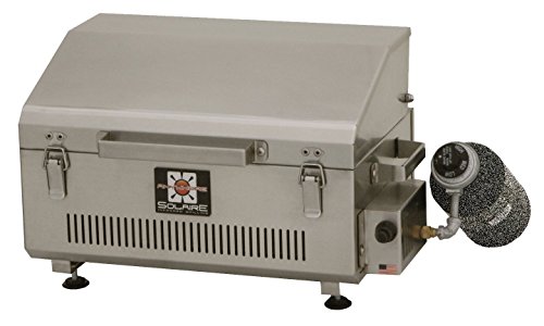 Solaire SOL-IR17BWR Anywhere Portable Infrared Warming Rack Gas Grill, Stainless Steel