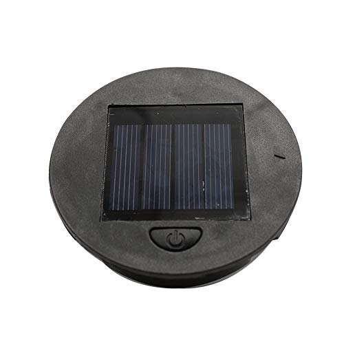 Balana 2 Pack Solar Light Replacement Top,Waterproof Round Solar Panel,Warm White LED, Lighting for The Night,Suitable for Outdoor Hanging Solar Lanterns