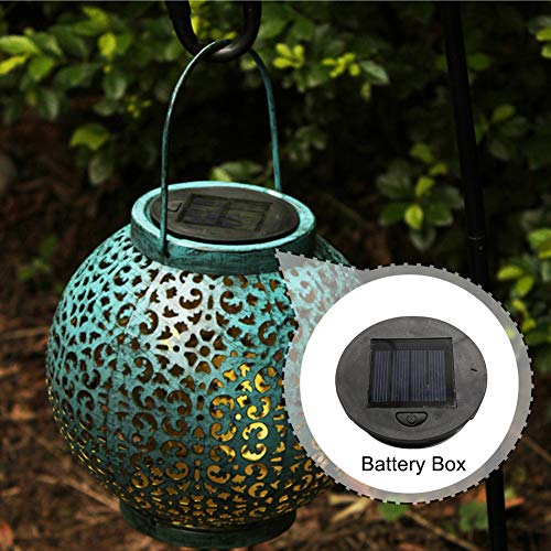 Balana 2 Pack Solar Light Replacement Top,Waterproof Round Solar Panel,Warm White LED, Lighting for The Night,Suitable for Outdoor Hanging Solar Lanterns