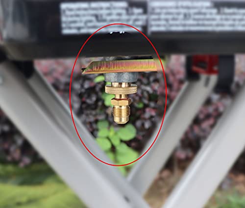 METER STAR 1lb Propane Tank Cansiter Regulator Adapter Connection Convert to 3/8" Male Flare, Portable Camping Grill Stove Parts