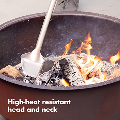 OXO Good Grips Grate Lifter Coal Rake, 2Coal Shovel & Rake, Stainless Steel