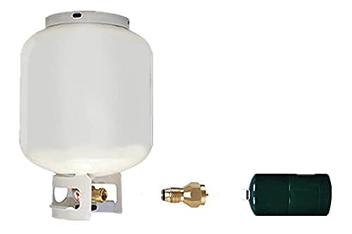 SHINESTAR Propane Refill Adapter for 1 lb Tanks, Fill 1 Pound Bottles from 20lb Tank, Propane Adapter 20 lb to 1 lb, Easy to Use, Solid Brass, 2 Set