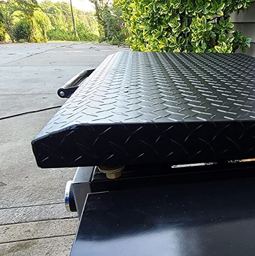 HECASA Black Outdoor 36” Griddle Grill Hard Cover Lid Waterproof Aluminum Compatible with Blackstone & More