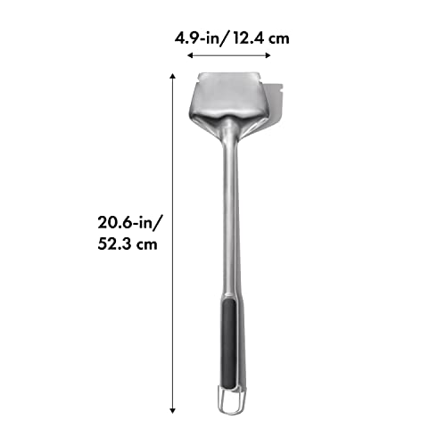 OXO Good Grips Grate Lifter Coal Rake, 2Coal Shovel & Rake, Stainless Steel