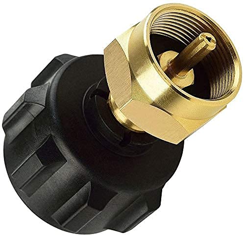 SHINESTAR Propane Refill Adapter for 1 lb Tanks, Fill 1 Pound Bottles from 20lb Tank, Propane Adapter 20 lb to 1 lb, Easy to Use, Solid Brass, 2 Set