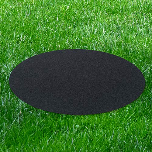 Round Under Grill Splatter Mat, Fireproof Heat Resistant BBQ Gas Grill Garage Cabinet Protective Floor Mat Rug for Outdoor Backyard Deck Patio 27’’x27’’/36’’x36’’ (27‘’x27‘’)