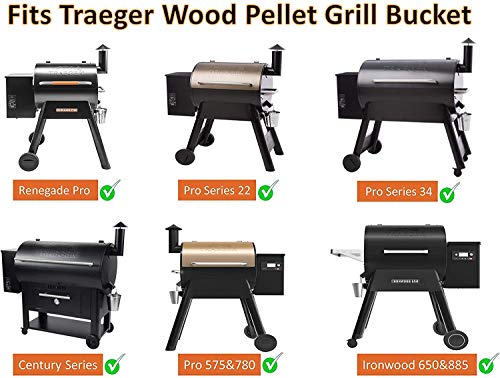 Grill Grease Bucket Liners Replacement Parts BAC407z for Traeger Wood Pellet Grills & Z Grills Smoker,24-Pack
