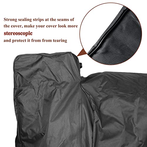 QuliMetal Grill Cover for Char-Griller Gravity 980 Charcoal Grills, Fits Model Char-Griller Gravity 9800 and 9804 Charcoal Grills, 600D, UV Resistant Smoker Cover