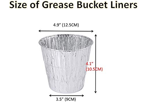 Grill Grease Bucket Liners Replacement Parts BAC407z for Traeger Wood Pellet Grills & Z Grills Smoker,24-Pack