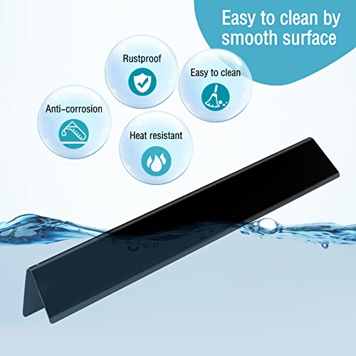 STCNADCR 2 Pack Heat Deflector& 5 Pack Flavorizer Bars Grill Replacement Parts for Weber Genesis 300 Series E310 E320 E330 S310 S320 S330 E-310 E-320 S-310 S-320,Porcelain-enameled