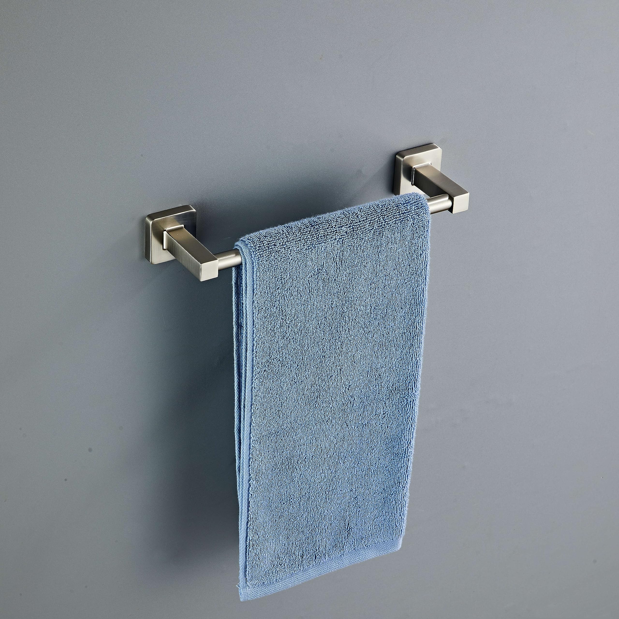 Bathroom Wall Mounted Towel Rack, Towel Bar with Stainless Rack and Hand Towel Holder, Shower and Bath Towel Racks for Bathroom Wall(Brushed Nickel, 12 Inch)…