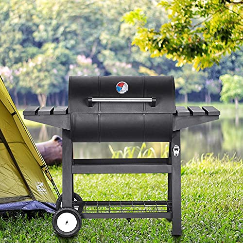3 Inch BBQ Temperature Gauge Barbecue Charcoal Grill Smoker Temp Gauge Pit, Stainless Steel Fahrenheit Thermometer and Heat Indicator Replacement for Cooking Meat Port Beef Lamb, 1 Pack